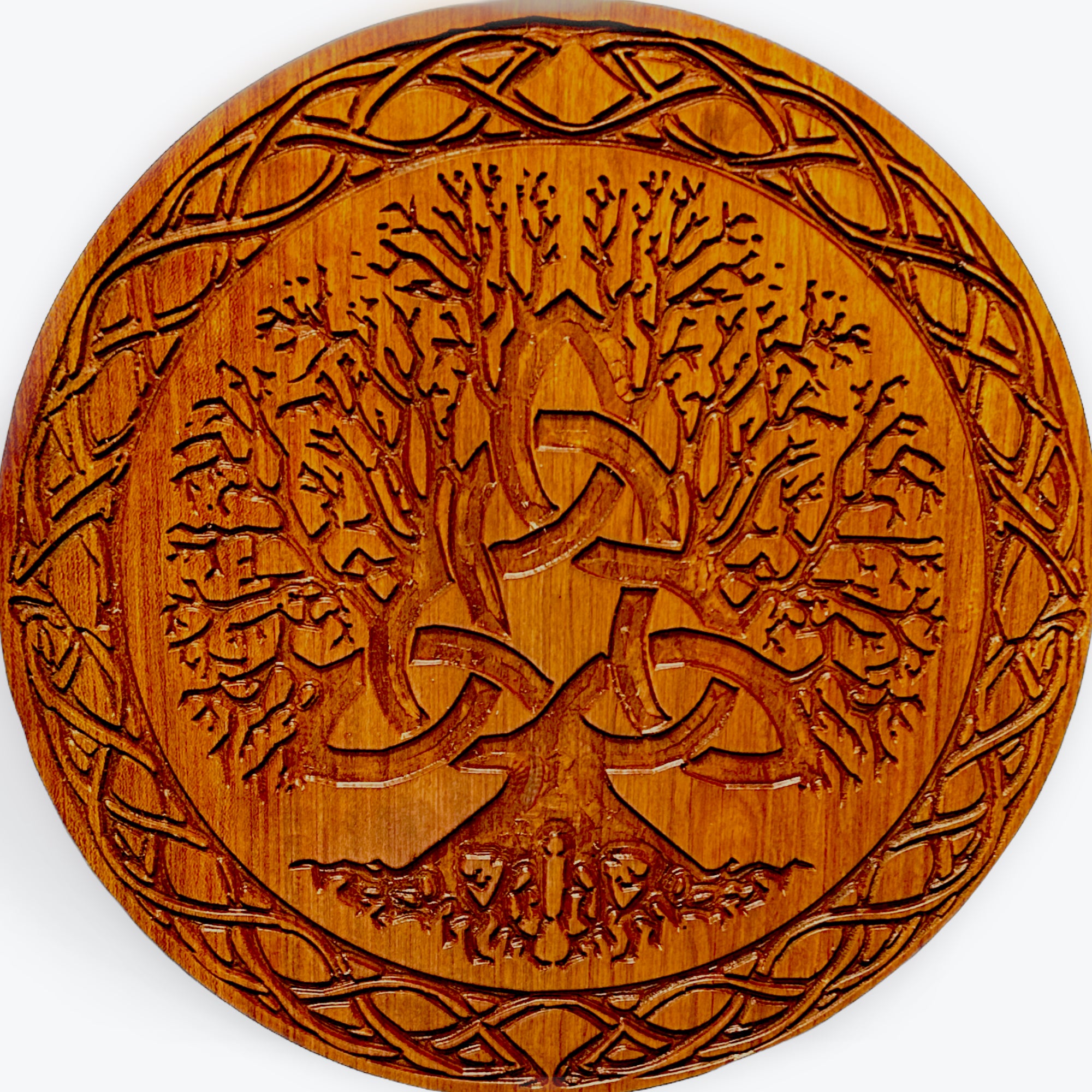 Maple Triquetra Tree of Life - Carved, Handmade | Mystik Raven LLC